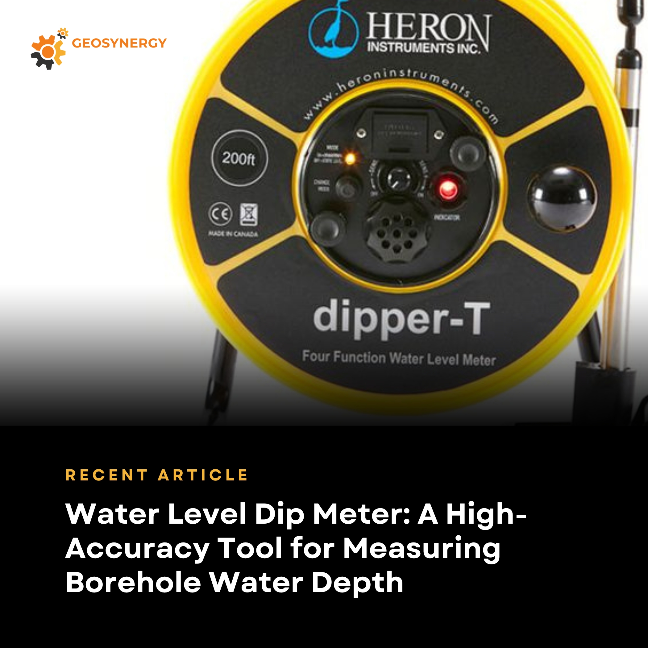 Water Level Dip Meter for Borehole: Accurate Groundwater Level Measurement